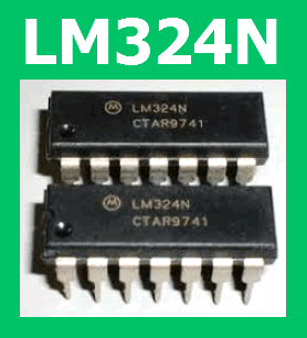 LM324N - Quad Operational Amplifier - Motorola